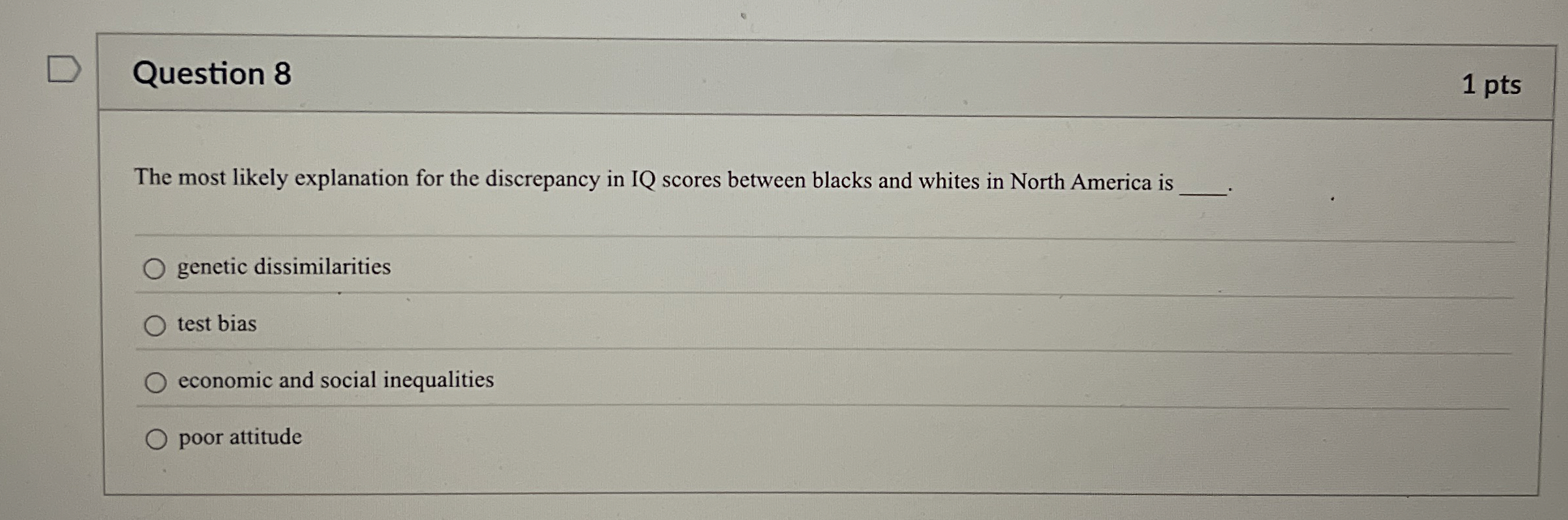 Solved Question 81 ﻿ptsThe most likely explanation for the | Chegg.com