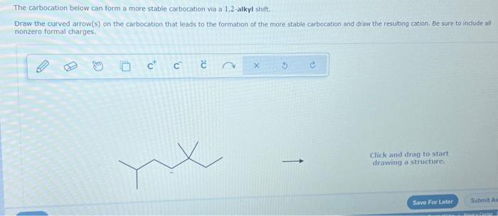 Solved The carbocation below can form a more stable | Chegg.com Solved The carbocation below can form a more stable | Chegg.com