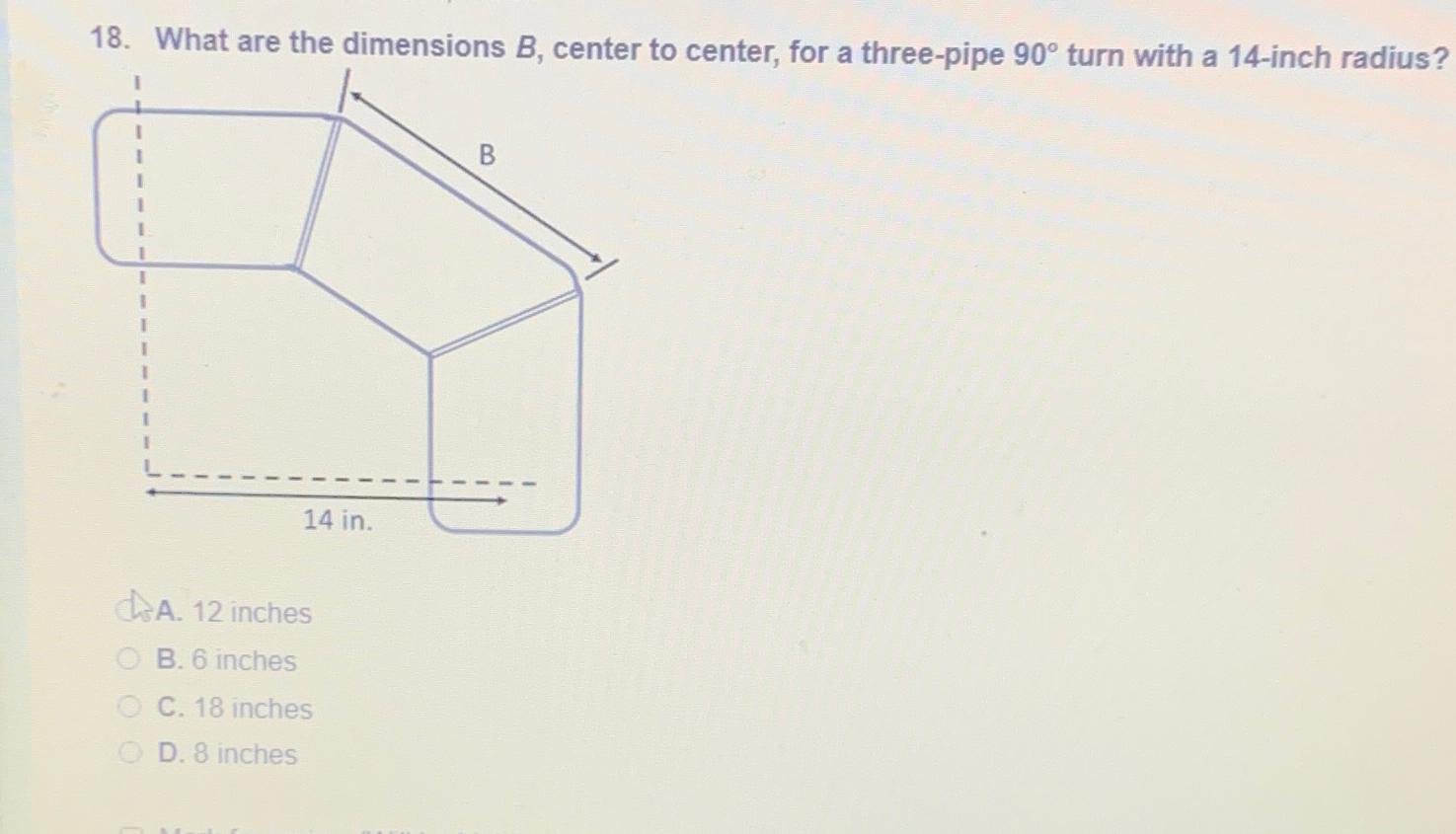 Solved What are the dimensions B, ﻿center to center, for a | Chegg.com