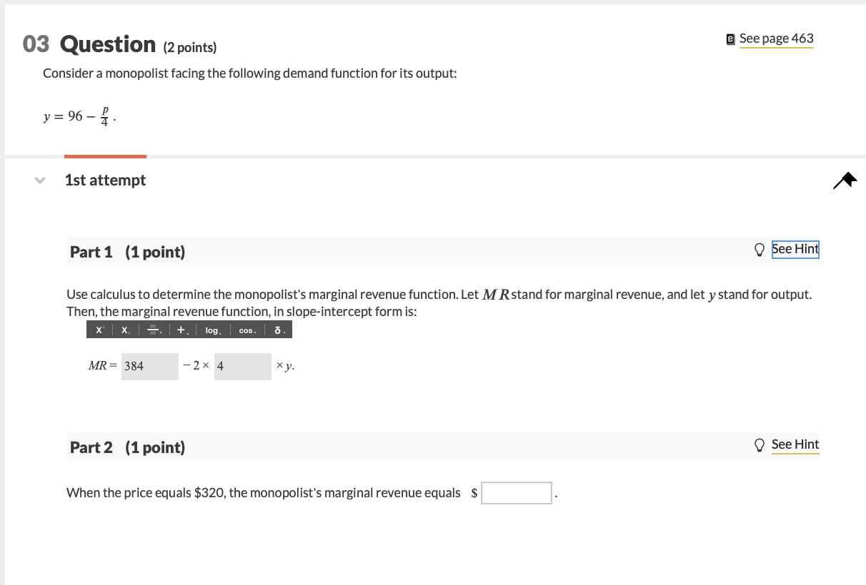 Solved 03 ﻿Question (2 ﻿points)Consider a monopolist facing | Chegg.com