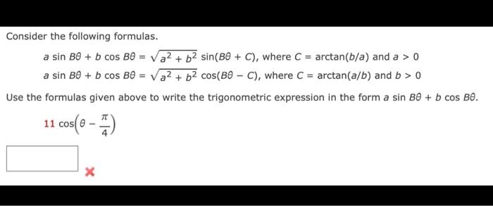 Solved Consider the following formulas. | Chegg.com