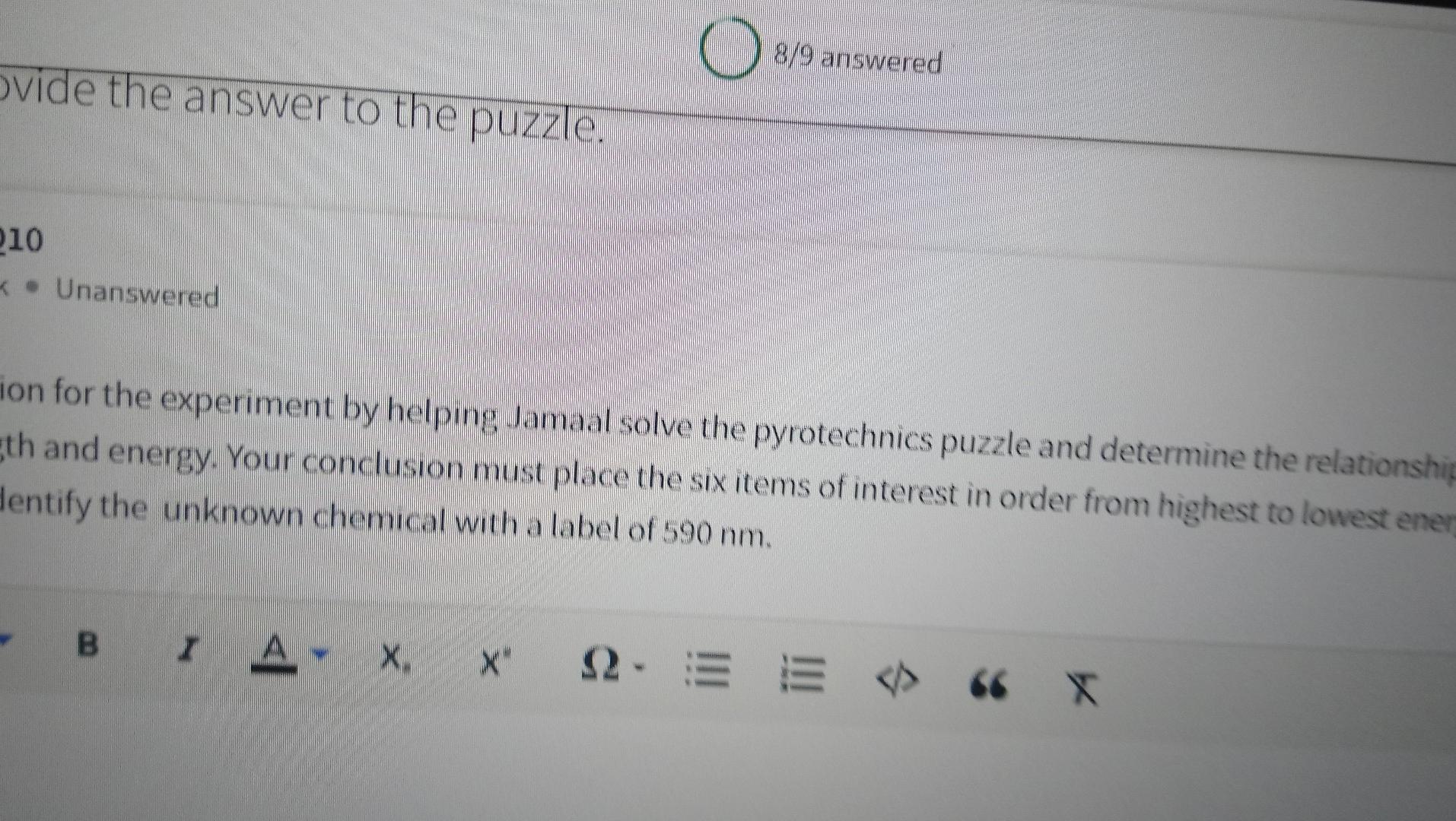 Solved Write a conclusion for the expériment by helping | Chegg.com