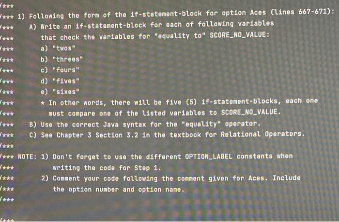 Solved INSTRUCTIONS FOR CODE FOR YOU TO WRITE 1) Write the | Chegg.com