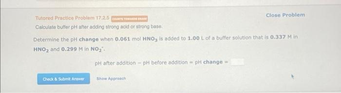 Solved Tutored Practice Problem 1725 COURS Close Problem | Chegg.com