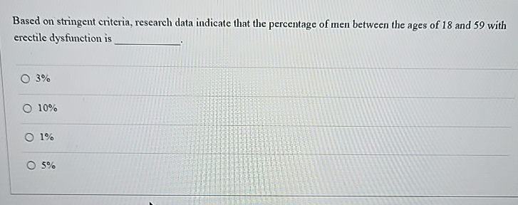 Solved Based on stringent criteria, research data indicate | Chegg.com