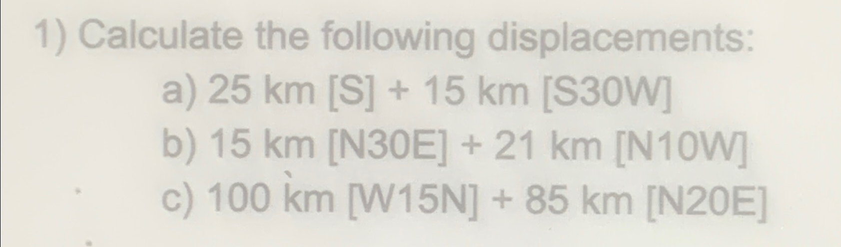 Calculate the following | Chegg.com