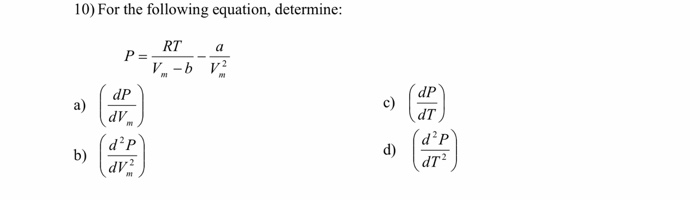 Solved 10) For the following equation, determine: a) Gap | Chegg.com