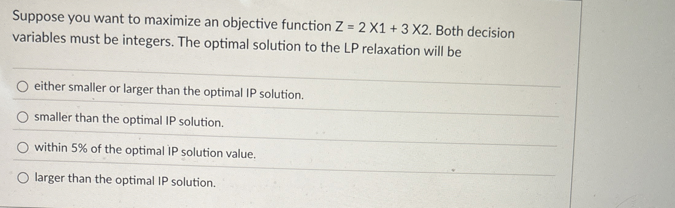 Solved Suppose you want to maximize an objective function | Chegg.com