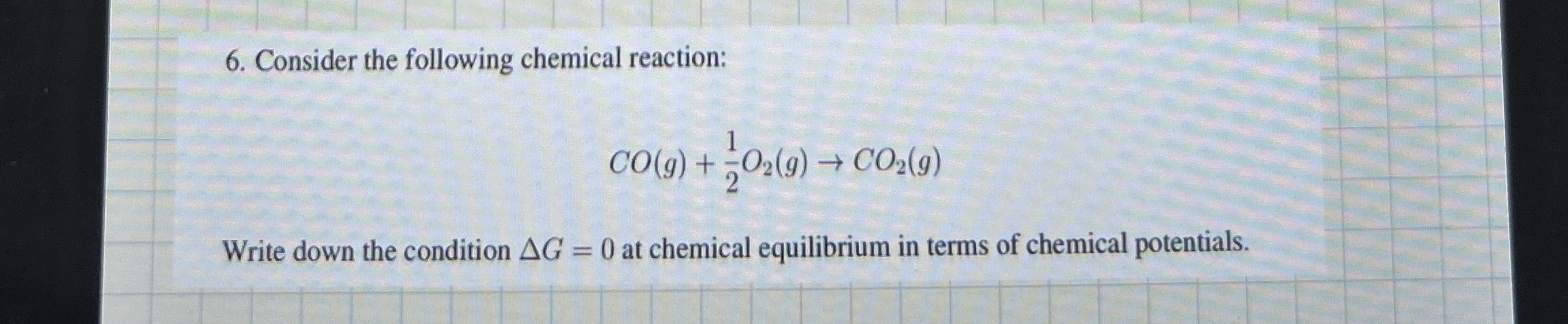 Solved Consider the following chemical | Chegg.com