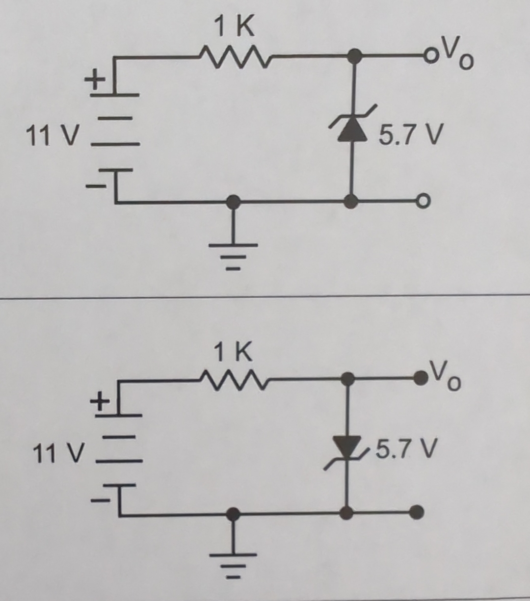Solved Find V_0 ﻿for both circuits | Chegg.com