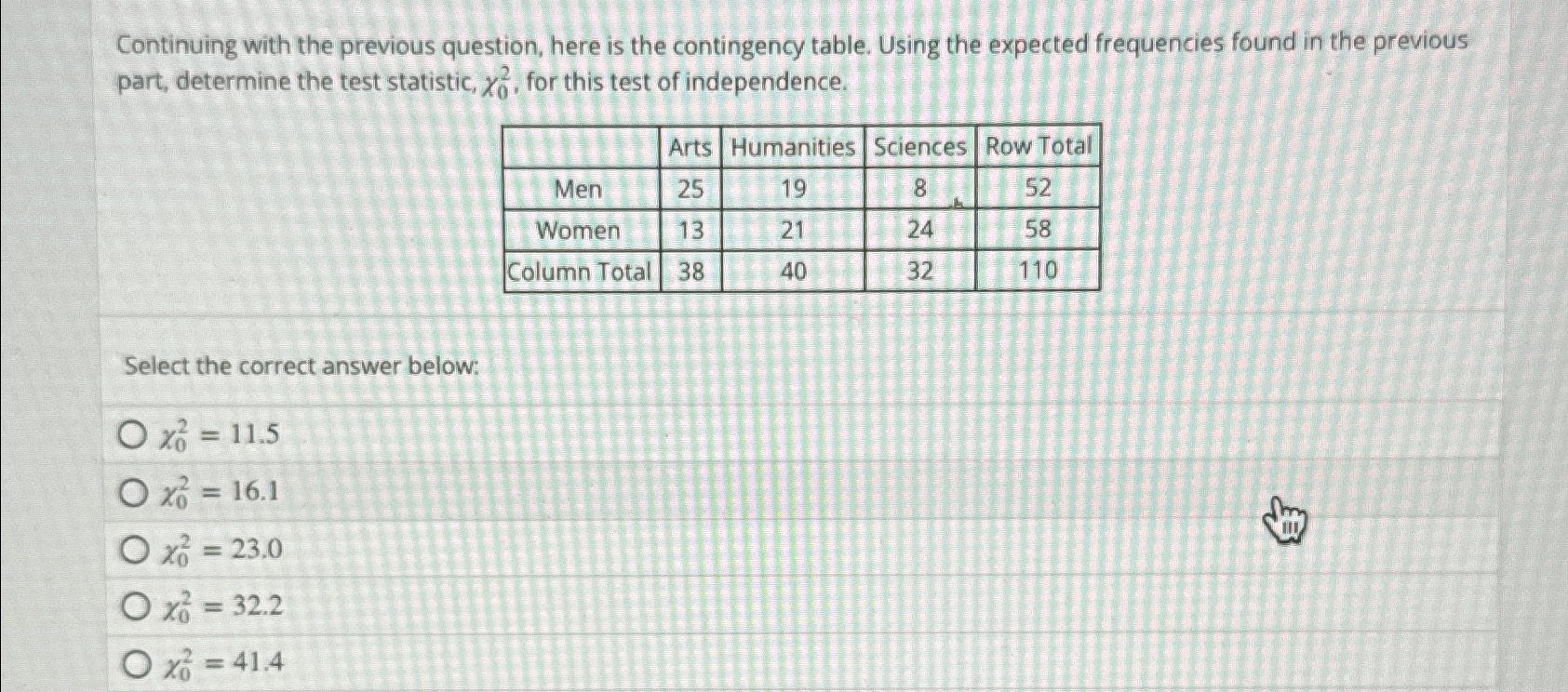 Solved Continuing with the previous question, here is the | Chegg.com