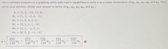 Solved Use a software program or a graphing utility with | Chegg.com