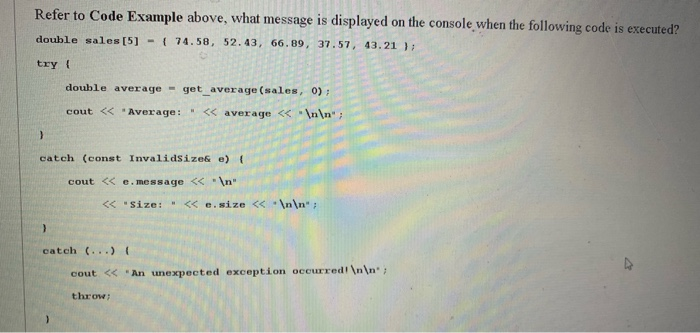 Solved Question 3 Code Example struct Invalidsize { string | Chegg.com
