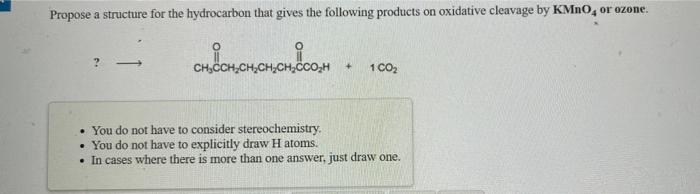 Solved Propose a structure for the hydrocarbon that gives | Chegg.com
