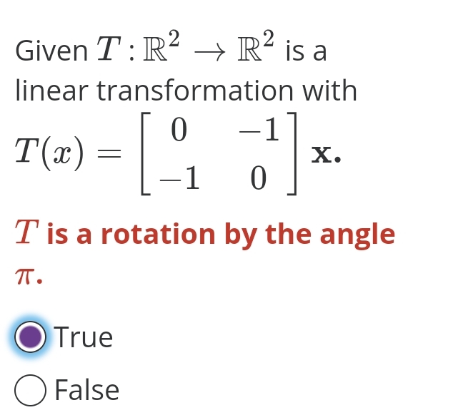 Solved Given T:R2→R2 ﻿is a linear transformation with | Chegg.com