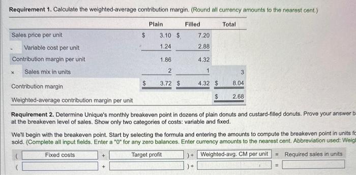 Solved Requirement 1. Calculate the weighted-average | Chegg.com