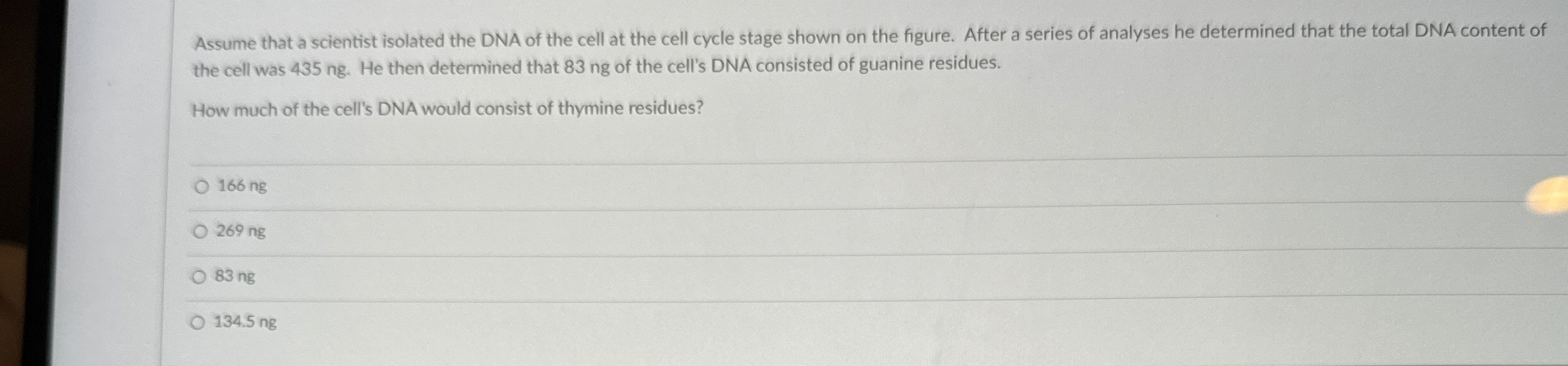 Solved Assume that a scientist isolated the DNA of the cell | Chegg.com