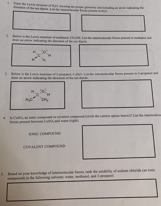 Solved 1. Draw the Lewis structure of Ho, showing the proper | Chegg.com