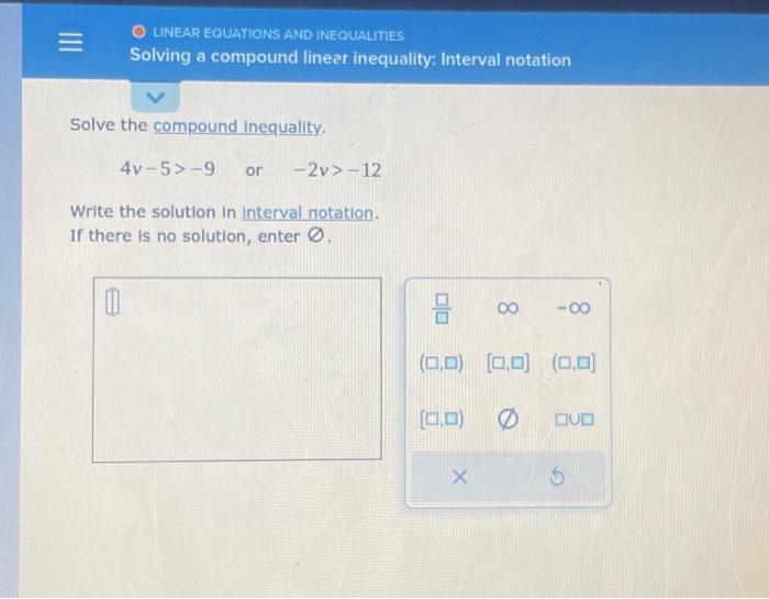 Solved = O LINEAR EQUATIONS AND INEQUALITIES Solving a | Chegg.com