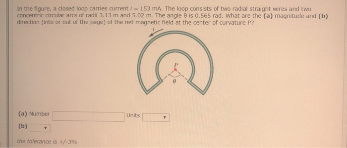 Solved In the figure, a closed loop carries current i = 153 | Chegg.com