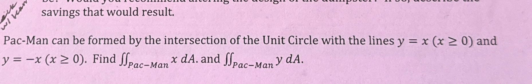 Solved Pac-Man can be formed by the intersection of the Unit | Chegg.com
