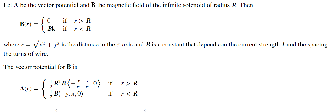 Let A ﻿be the vector potential and B ﻿the magnetic | Chegg.com