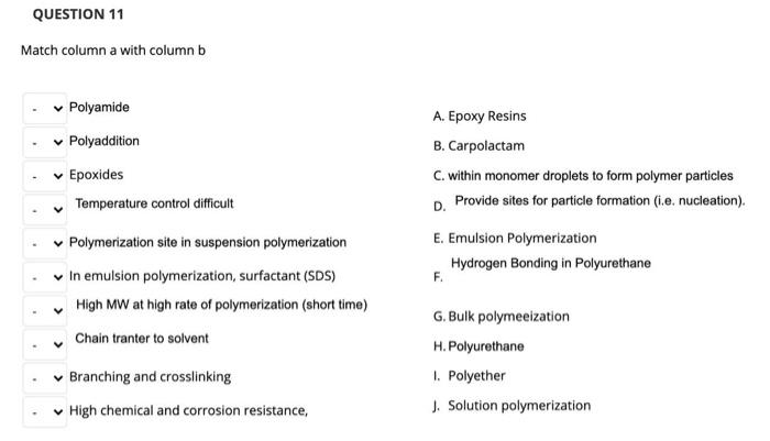 Solved 1) Define the following Interfacial polymerization | Chegg.com Solved 1) Define the following Interfacial polymerization | Chegg.com