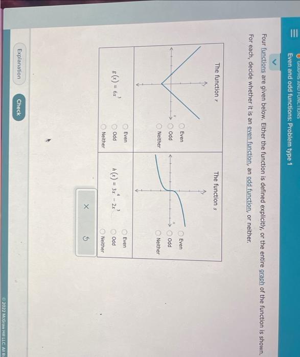 Solved Four Functions Are Given Below Either The Function