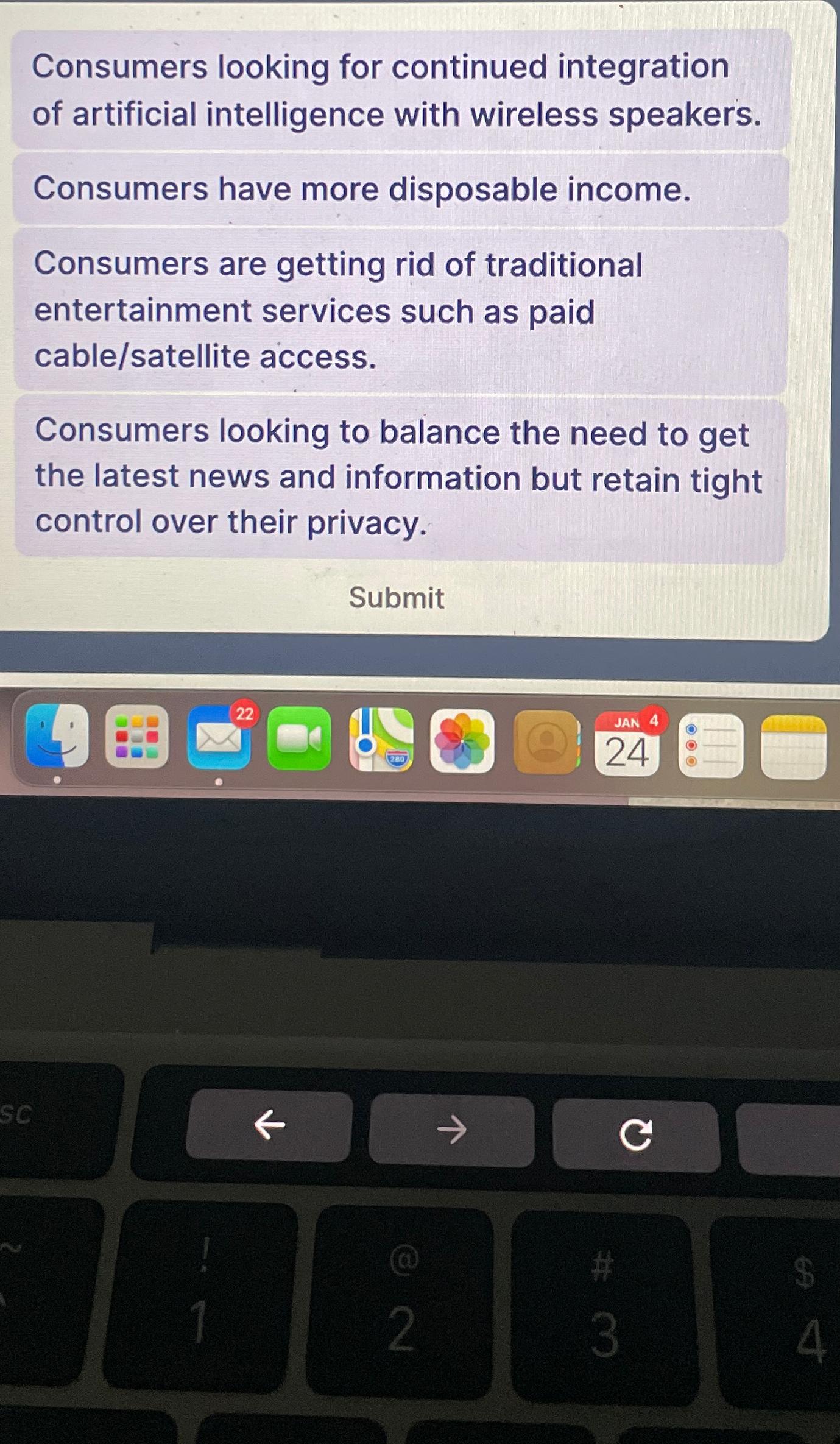 Solved Consumers looking for continued integration of | Chegg.com