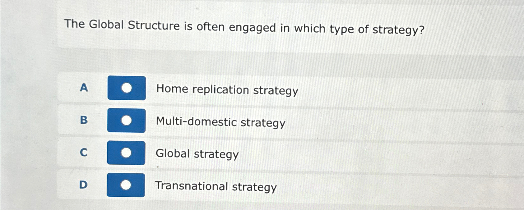 Solved The Global Structure is often engaged in which type | Chegg.com