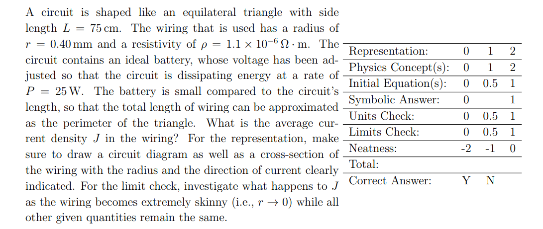 Solved A circuit is shaped like an equilateral triangle with | Chegg.com