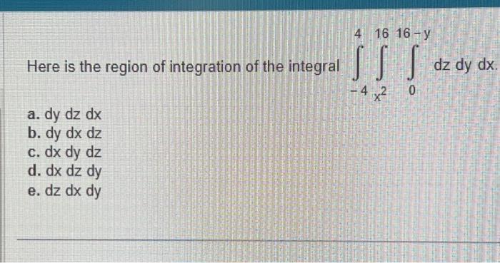 Solved rewrite the integral as an equivalent integral in the | Chegg.com