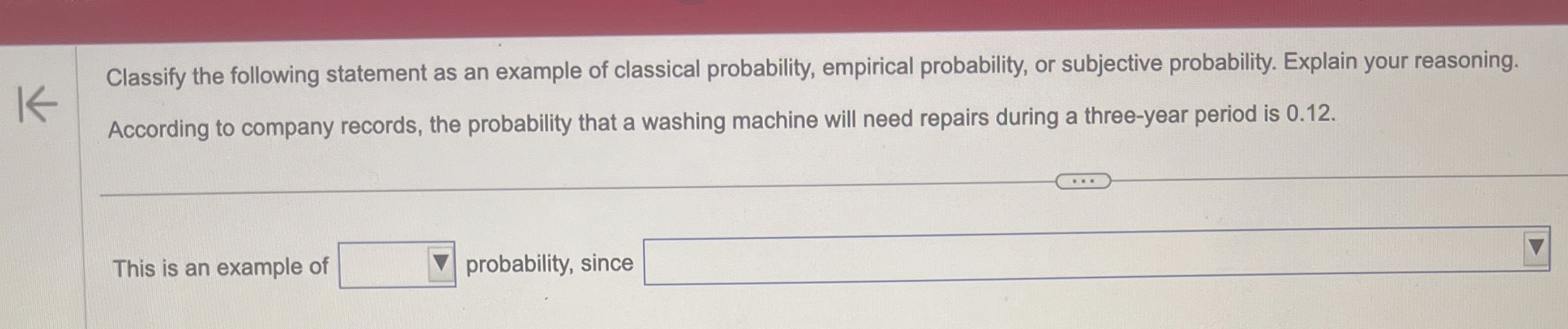 Solved Classify the following statement as an example of | Chegg.com