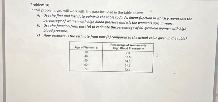 Solved Problem 10: In this problem, you will work with the | Chegg.com