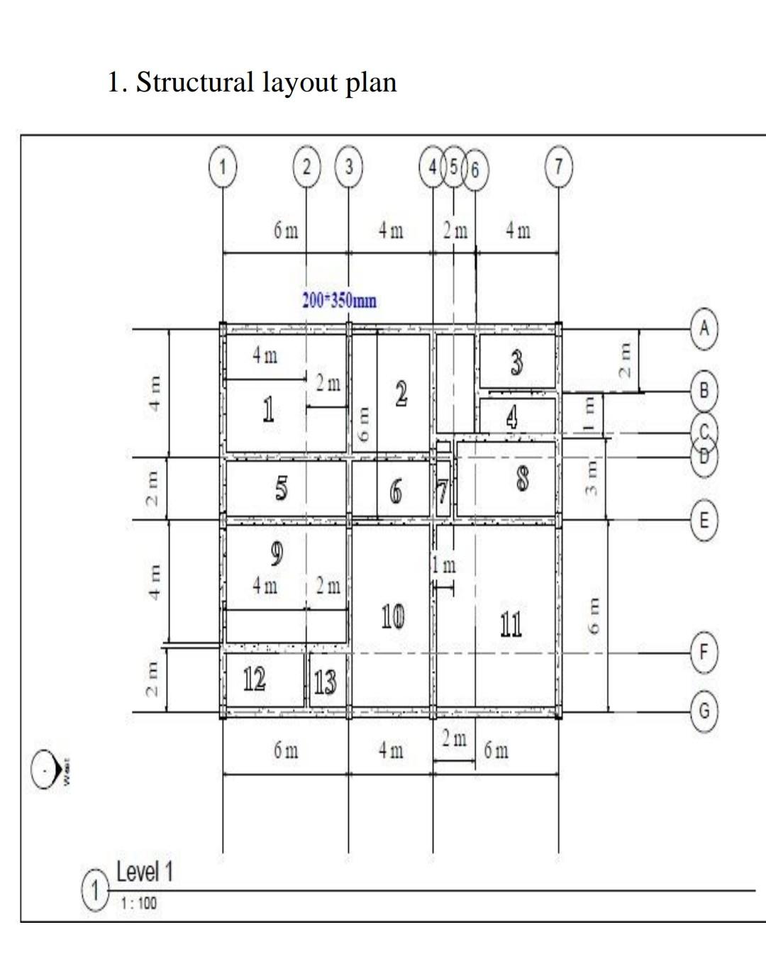 Solved Calculate F-G 1-2(12)two way slab solid. Using the | Chegg.com