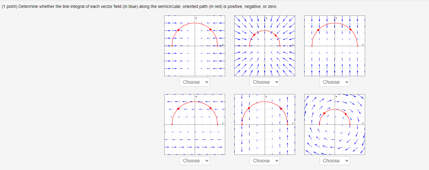 Solved (1 ﻿point) ﻿Determine whether the line integral of | Chegg.com