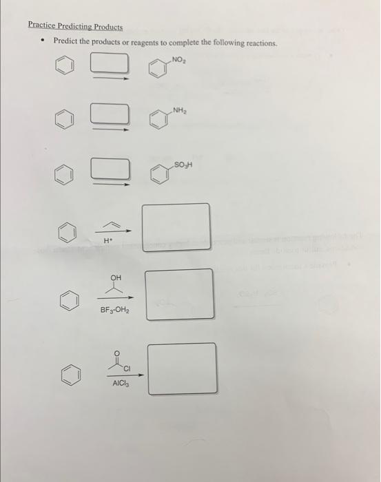 Solved Practice Predicting Products - Predict the products | Chegg.com