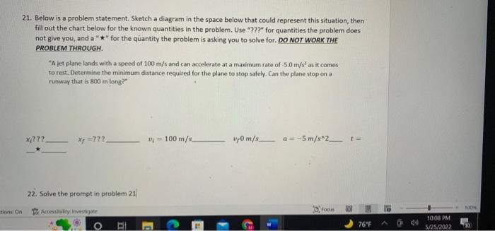 Solved 21. Below is a problem statement. Sketch a diagram in | Chegg.com