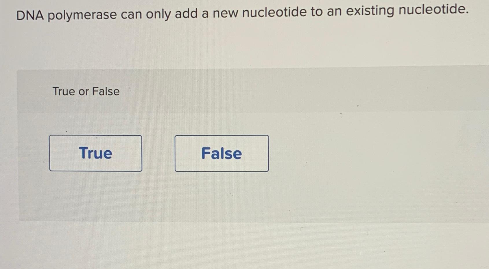 DNA polymerase can only add a new nucleotide to an | Chegg.com