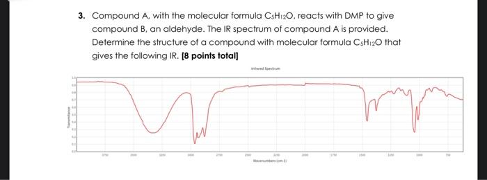 Solved 3. Compound A, with the molecular formula CsH120, | Chegg.com