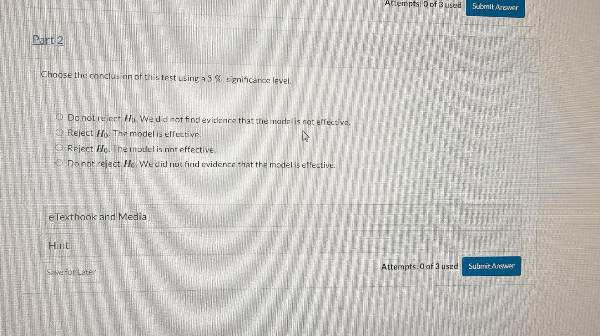 Solved Use the following ANOVA table for regression to | Chegg.com