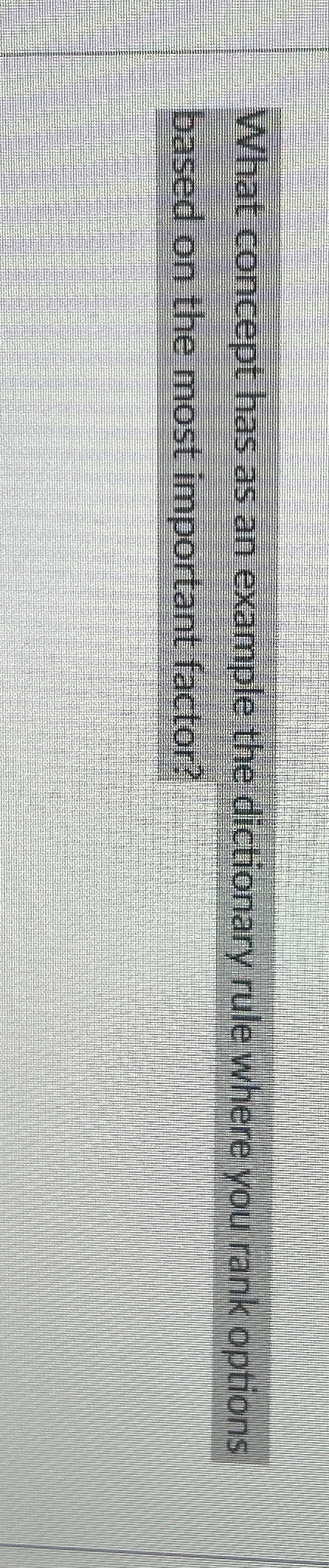 Solved What concept has as an example the dictionary rule | Chegg.com