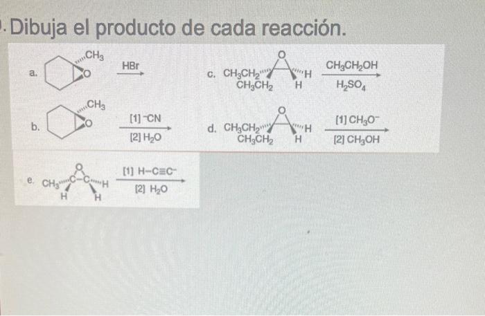Solved Dibuja el producto de cada reacción. a. HBr | Chegg.com