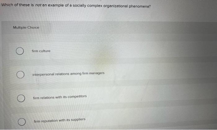 Solved Which of these is not an example of a socially | Chegg.com