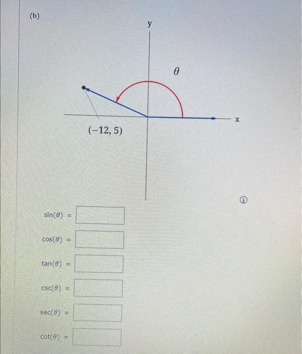 Solved Find The Exact Values Of The Six Trigonometric