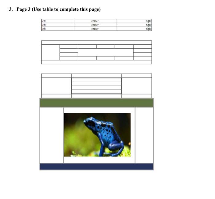 Solved 3. Page 3 (Use table to complete this page) | Chegg.com