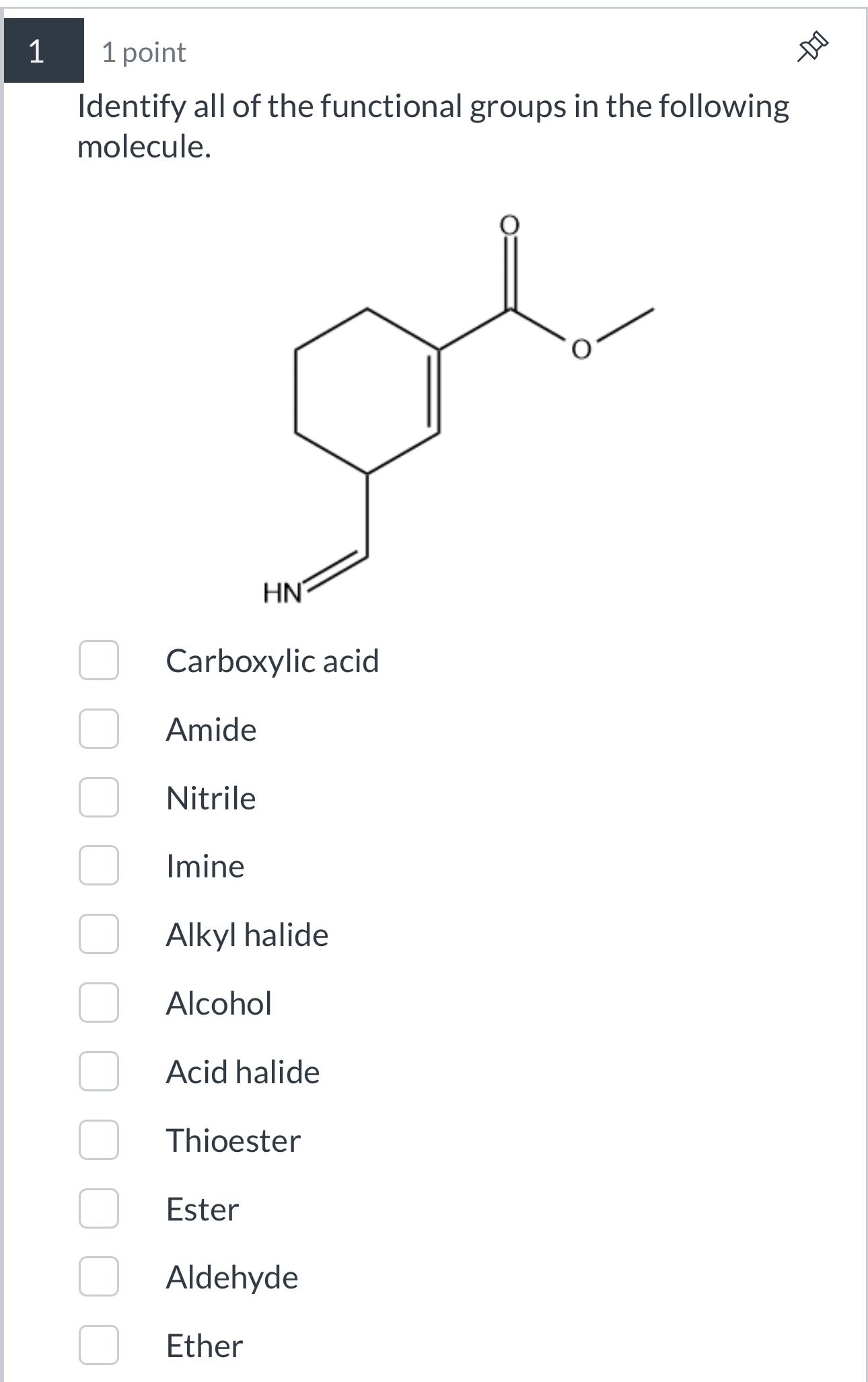 Identify all of the functional groups in the | Chegg.com