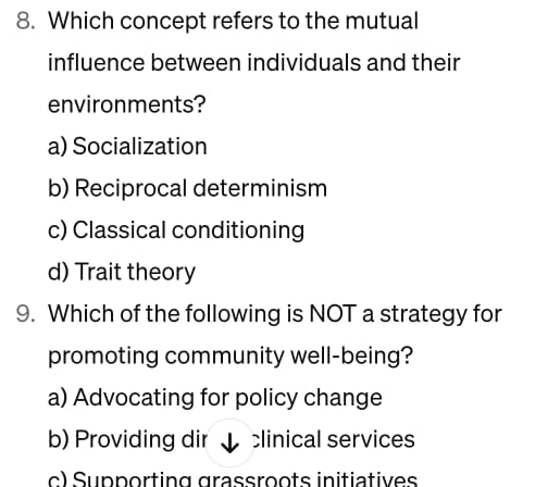 Solved Which concept refers to the mutual influence between | Chegg.com