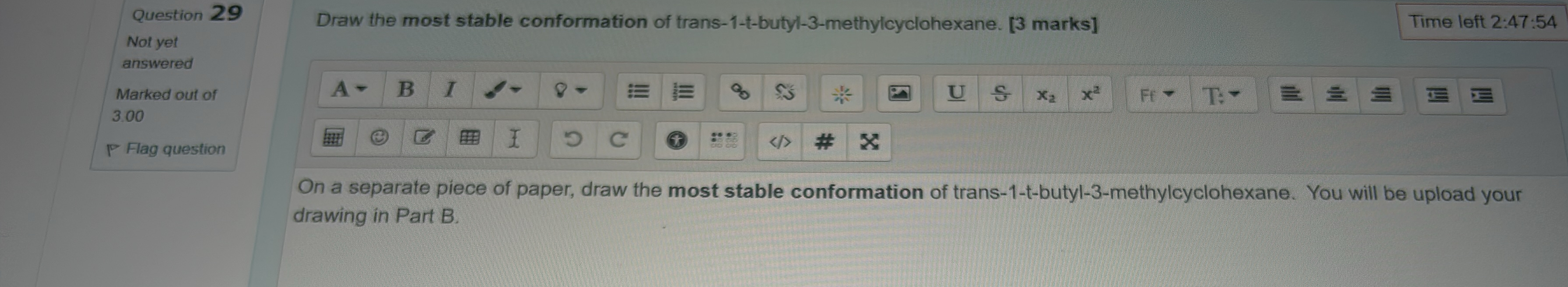 Solved Draw the most stable conformation of | Chegg.com
