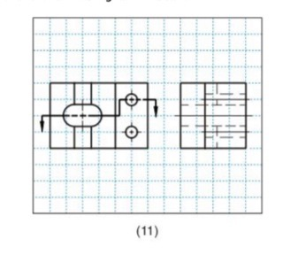Solved For the incomplete multiview section views construct | Chegg.com